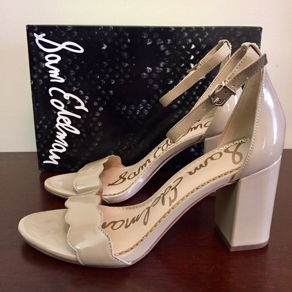 Sam Edelman | Shoes | Sam Edelman Odila Nude Patent Ankle Strap | Poshmark